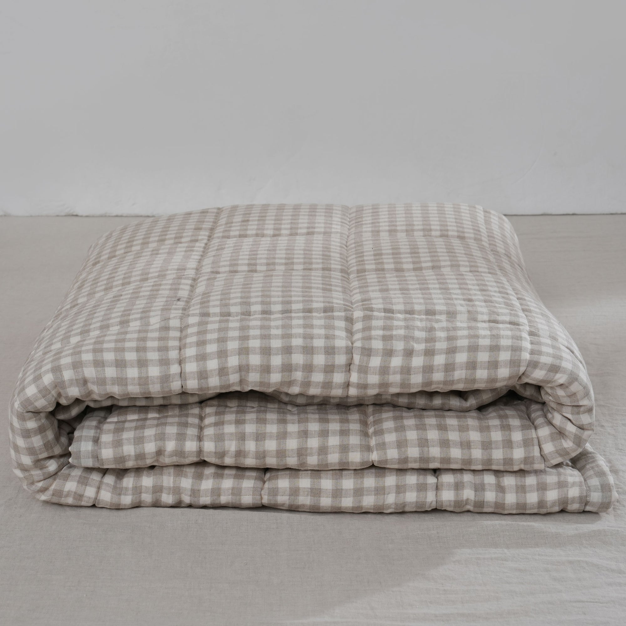 Quilted French Linen Blanket - GINGHAM – Selah + Stone